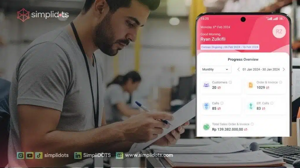 Aplikasi Sales Distributor untuk Optimasi Kinerja Tim Lapangan - SimpliDOTS